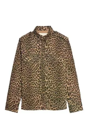 Zadig&Voltaire Leopard-print Button-fastening Shirt - Brown