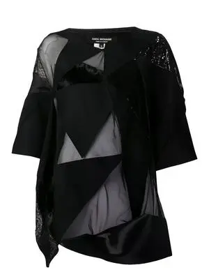Junya Watanabe Patchwork T-shirt - Black