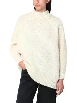 Isabel Marant Textured High-neck Sweater - White