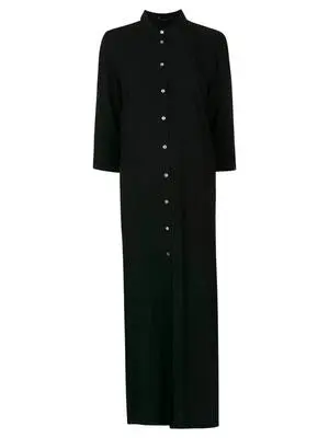 LENNY NIEMEYER Satin-effect Midi Shirtdress - Black