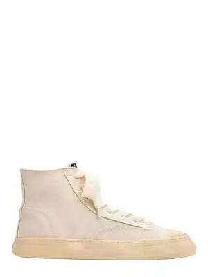 GENERAL SCALE. Roy High-top Canvas Sneakers - Neutrals