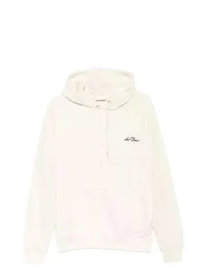 LES DEUX Diaz Embroidered Hoodie - Neutrals