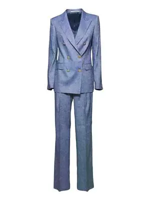 Tagliatore Notched-lapel Suit - Blue