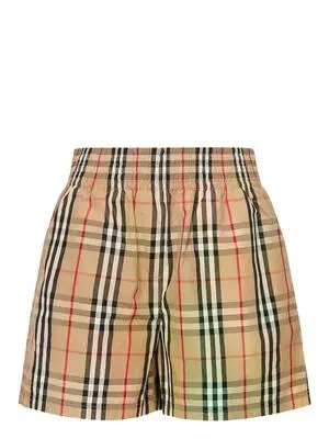 Burberry Vintage Check Pattern Shorts - Neutrals