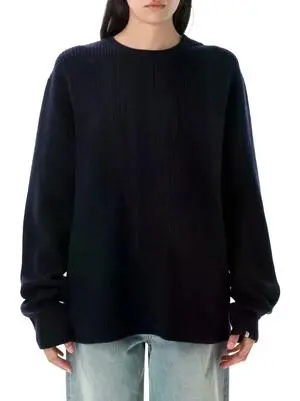 EXTREME CASHMERE X Ribbed Round-neck Sweater - Blue