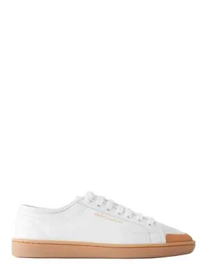 Saint Laurent Gym Leather Sneakers - White