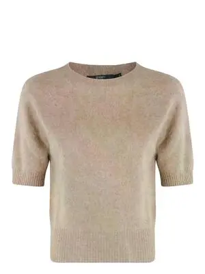 Seventy Short-sleeve Cashmere Jumper - Neutrals