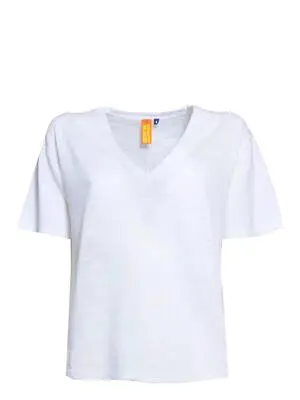 ENSEA V-neck Short-sleeve T-shirt - White