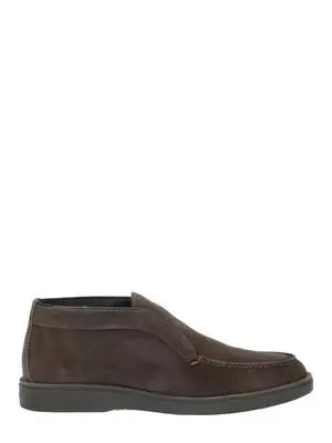 Santoni Suede Ankle Desert Boots - Brown