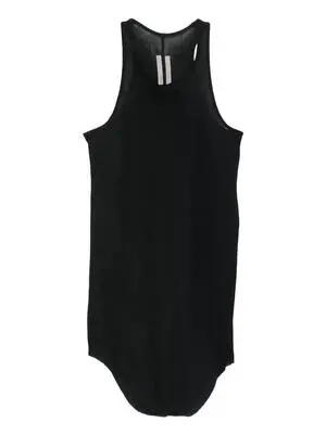 Rick Owens Racer-back Curved-hem Top - Black