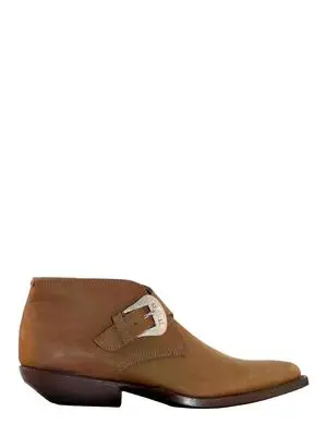 SONORA 30mm Buckle-fastening Suede Boots - Brown