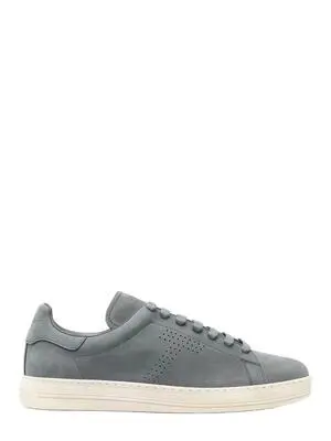 TOM FORD Perforated Suede Sneakers Blue