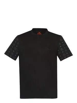 Mcm Monogram-pattern T-shirt - Black