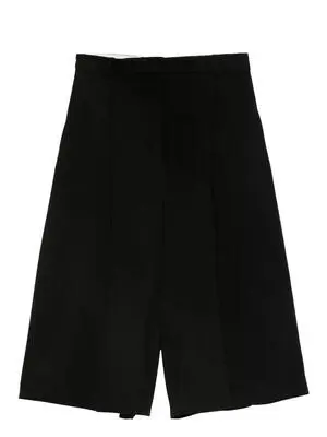 Rochas Pleated Tailored Shorts - Black