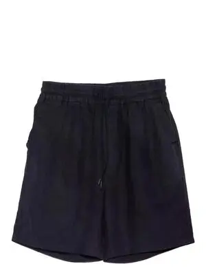 LES DEUX Linen Drawstring Shorts - Blue