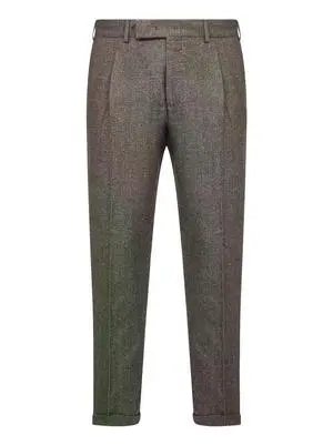 PT TORINO Pleated Wool Trousers