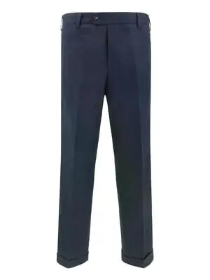 GERMANO 1952 Button-fastening Turn-up Trousers - Blue