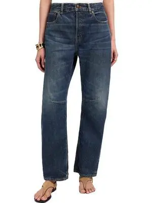 Madewell The Darted Barrel Leg Jean - Danver Wash