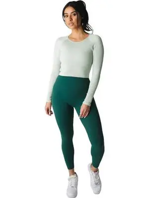 VITALITY Synergy Open Back Long Sleeve Top - Mint