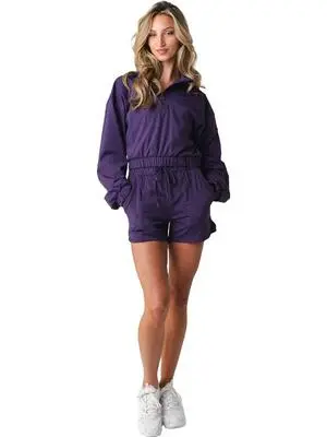 VITALITY Nomad High Rise Relaxed Fit Short Plum