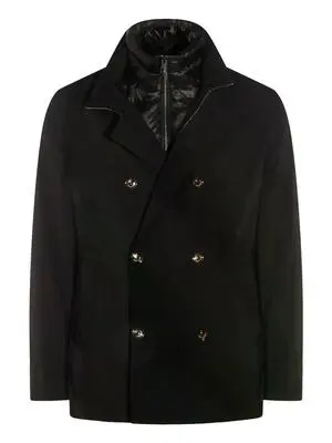 MONTECORE Double-Breasted Buttoned Coat