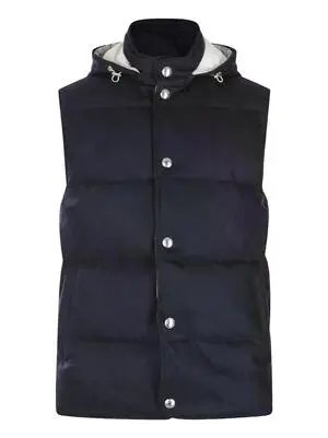 Eleventy Quilted Gilet - Blue