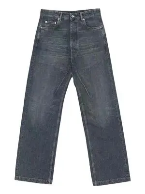 Rick Owens Five-pocket Design Jeans - Blue