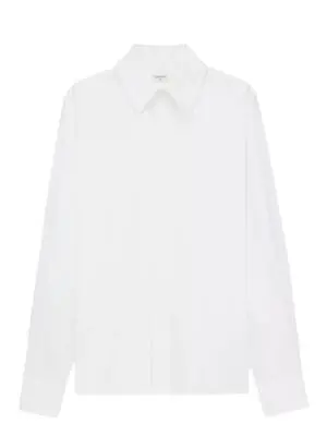 Saint Laurent Poplin Cotton Shirt - White