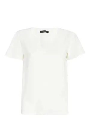 Max Mara V-neck Short-sleeve T-shirt - White