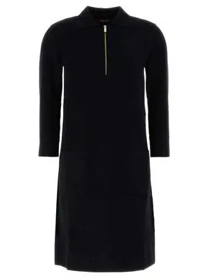 Max Mara Midnight Viscose Blend Dress - Blue