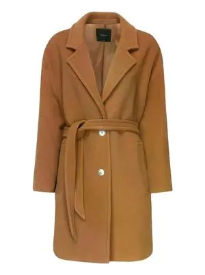PINKO Chipster Belted Lapel Coat