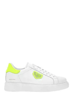 Philipp Plein Logo-plaque Leather Sneakers - White