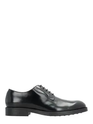 TOD'S Leather Lace-up Derby Shoes - Black