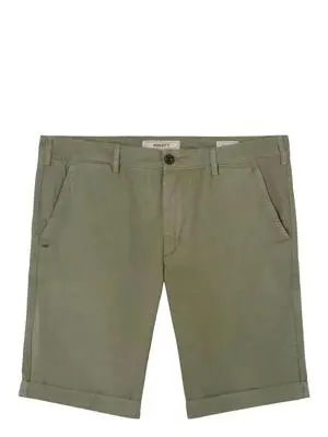 40WEFT Cuffed-hem Bermuda Shorts - Green