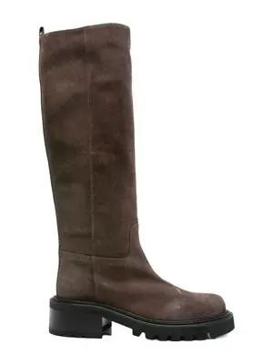 VIA ROMA 15 45mm Suede Boots - Brown
