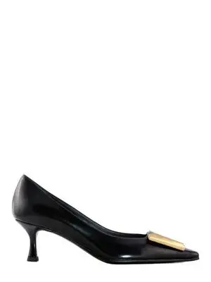 Roberto Festa 45mm Leather Square-toe Pumps - Black