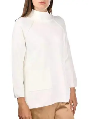 GRAN SASSO High-neck Merino Wool Sweater - White