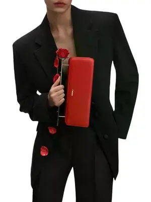 SEEN USERS Seen Embellished Rose Clutch Bag - Red