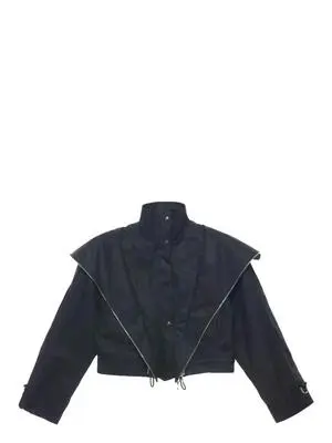 KIKO KOSTADINOV Erro Hooded Drawstring Jacket - Black