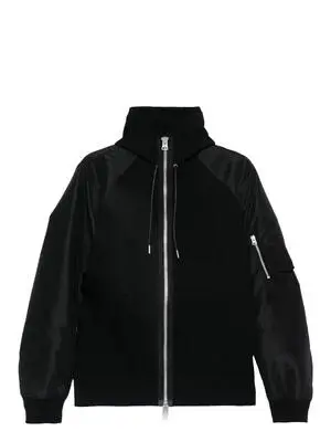 Sacai Hooded Bomber Jacket - Black