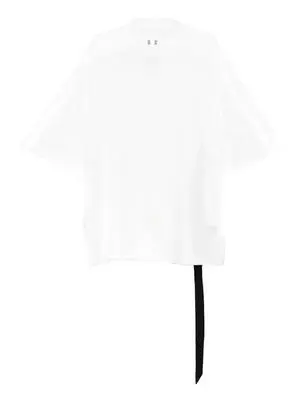 Rick Owens Dropped-hem T-shirt - White
