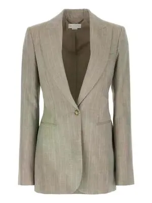 Stella McCartney Striped Blazer - Neutrals