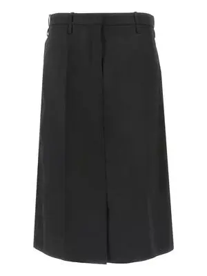 JIL SANDER Pleated Midi Skirt