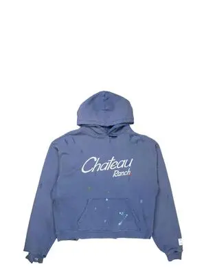 GALLERY DEPT. Château Ranch Distressed Hoodie - Blue