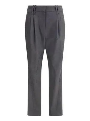 Brunello Cucinelli Pleated Trousers - Grey