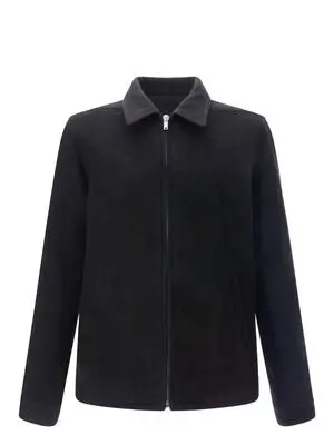 Rick Owens Pointed-collar Zip-front Shirt Jacket - Black