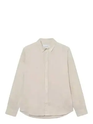 LES DEUX Long-sleeve Button-down Shirt - Neutrals