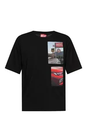 DIESEL Photographic-print T-shirt - Black