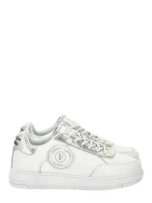 Versace Logo-detail Sneakers - White