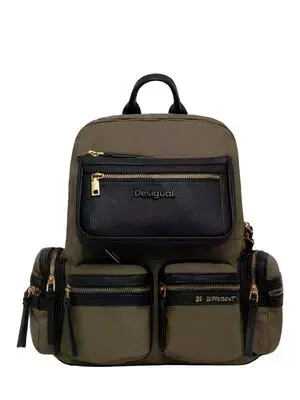 Desigual Multi-Pocket Backpack Green